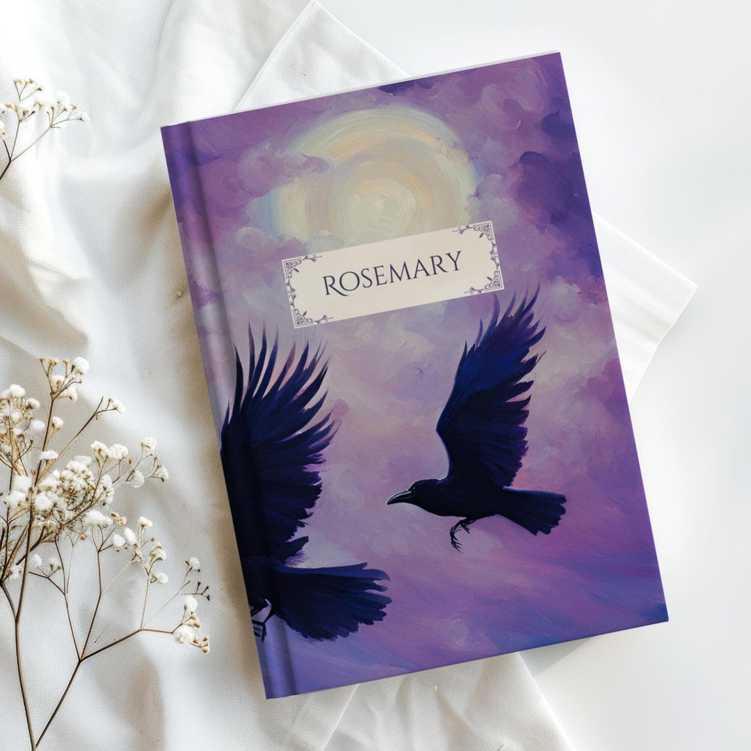Personalized RAVENS Journal for Women | Original Artwork Watercolor ...