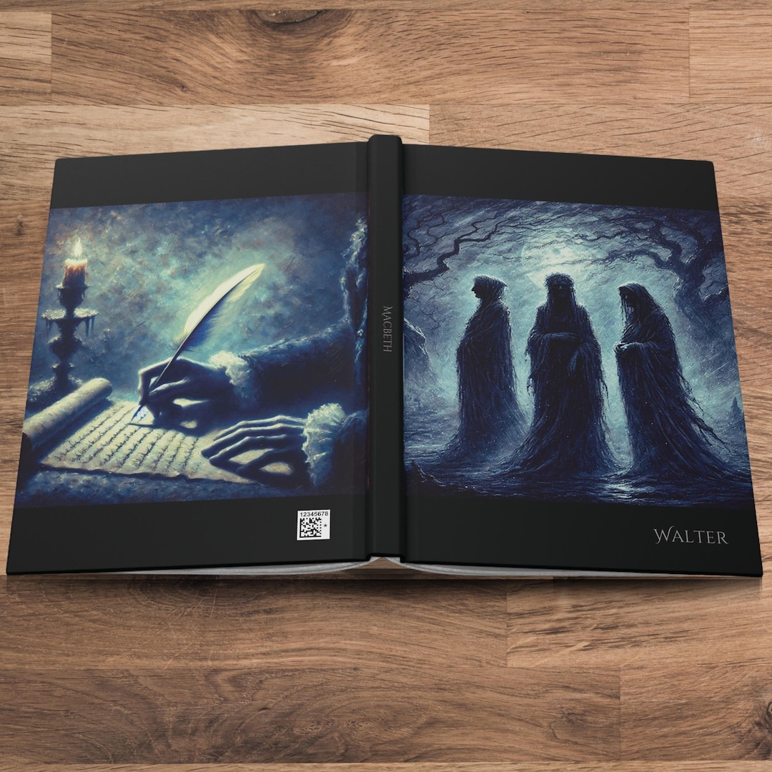 Personalized MACBETH Journal | Original Oil Paint Style Art | Unique ...