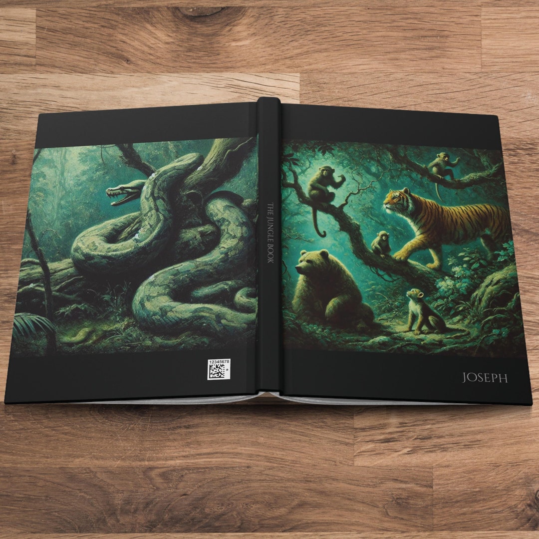 Personalized THE JUNGLE BOOK Journal Original Oil Paint Style Art ...