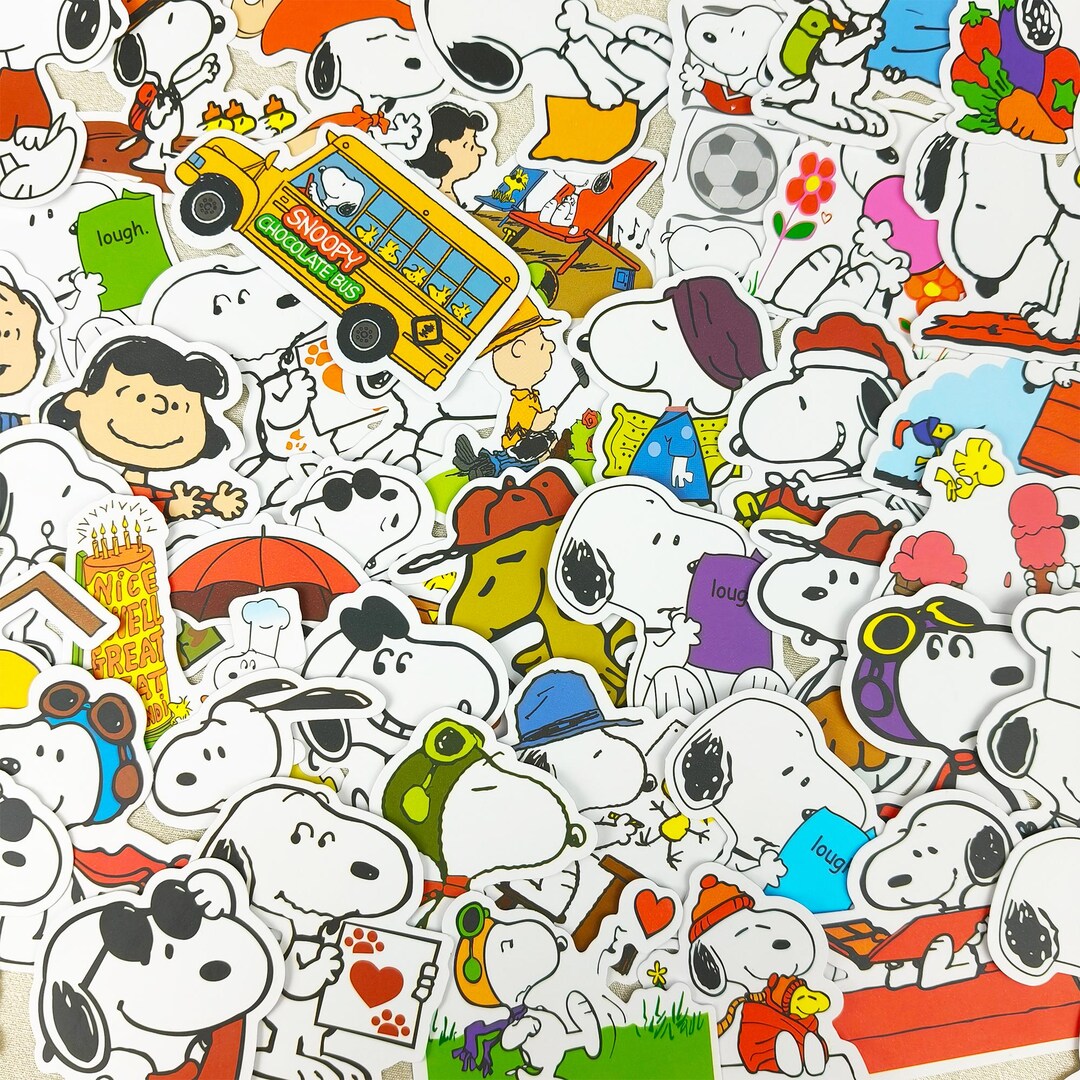 50pcs Snoopy Stickers/peanuts Sticker Pack/journal Stickers/laptop ...