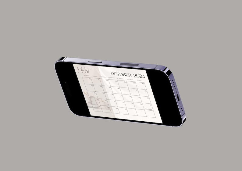 Minimalist October 2024 Calendar with To-Do List Elegant Monthly ...