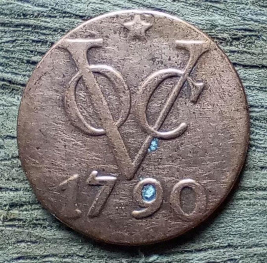 VOC Coin Duit Holland Netherlands East Indies Company 1790 - Etsy