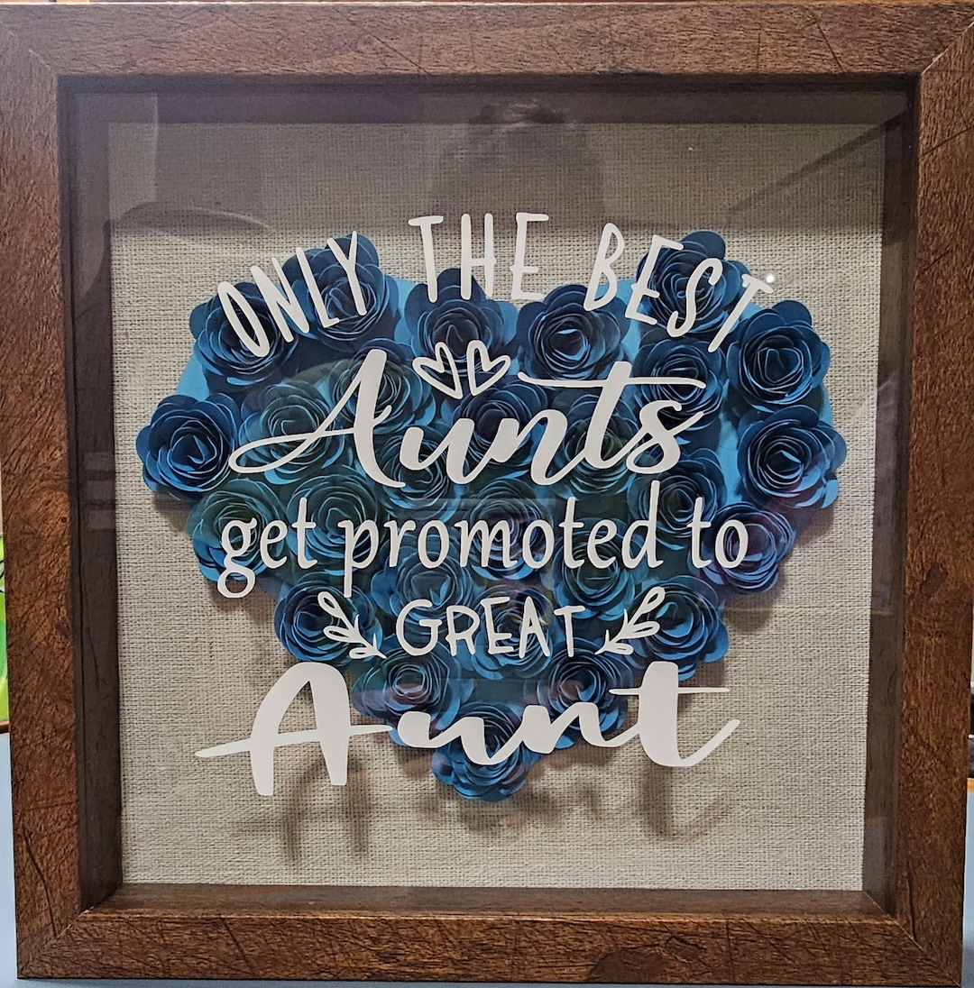 Heart Shaped Rolled Flower Shadow Box - Etsy