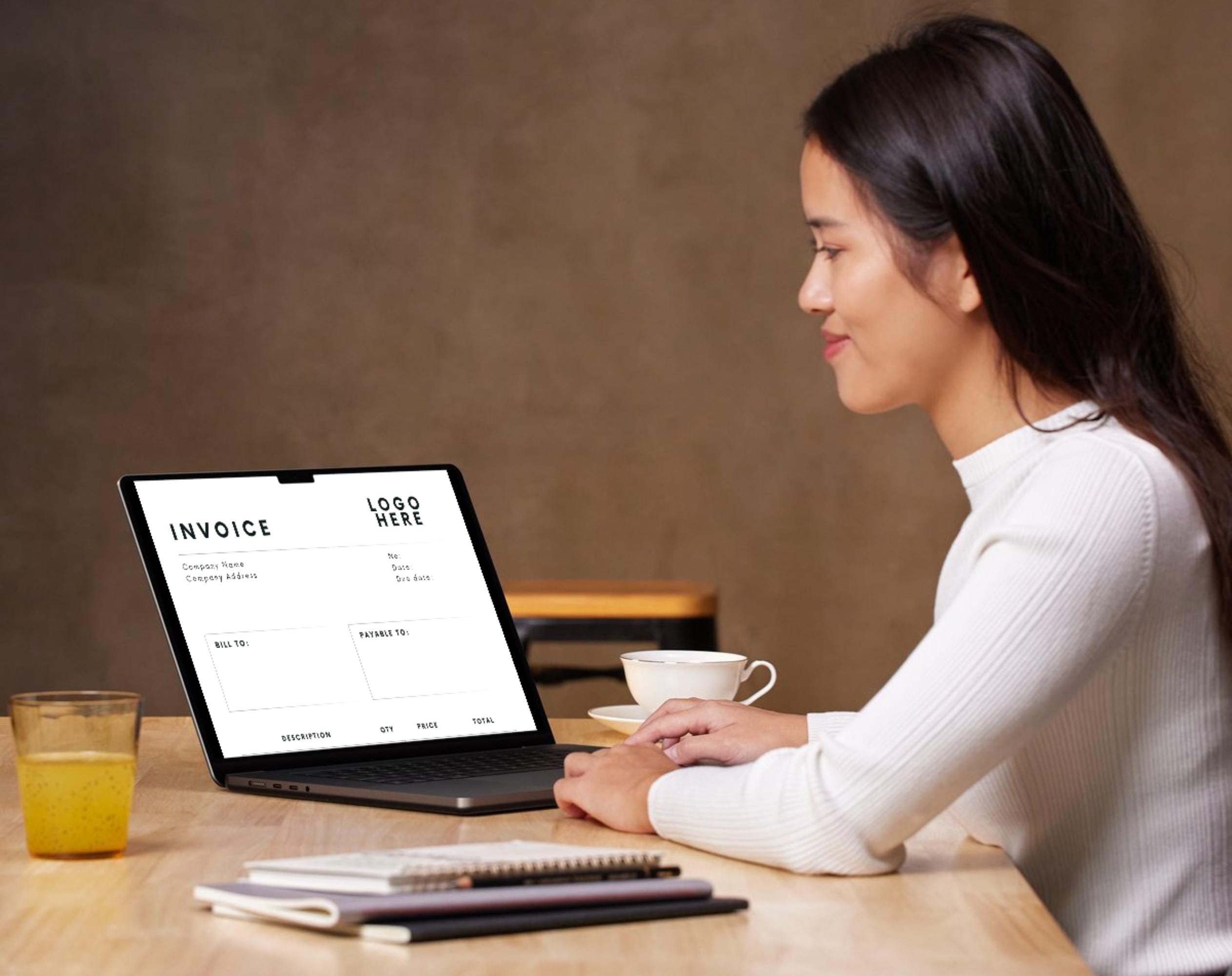 Invoice Template Editable Invoice Business Invoice Simple Invoice ...