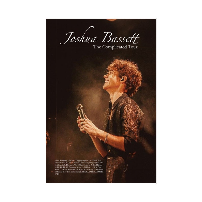 Joshua Bassett, the Complicated Tour, Poster, Limited Edition, Music ...