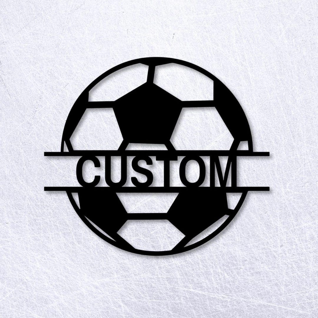 Custom Soccer Ball Metal Wall Art, Unique Design, Durable, Personalized ...