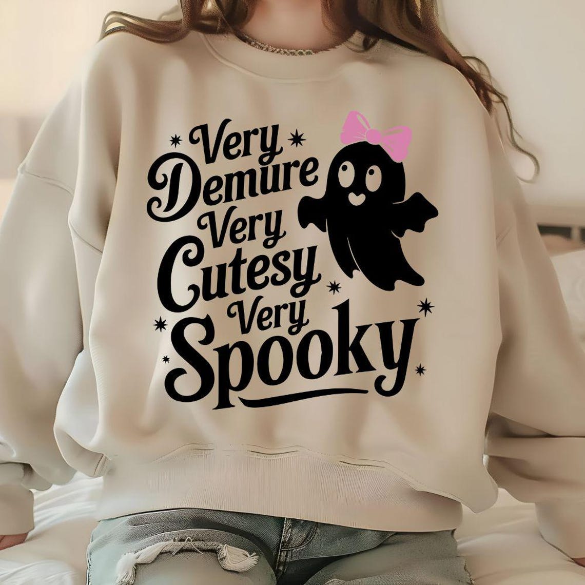 Very Demure Very Cutesy Very Spooky Png, Spooky Demure Png, Very Demure ...