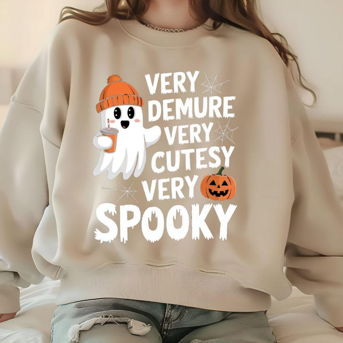 Very Demure Very Cutesy Very Spooky Png, Spooky Demure Png, Very Demure ...