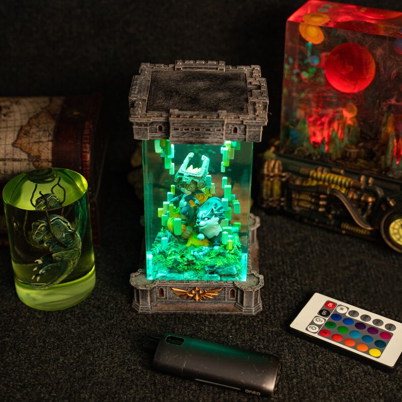 Midna Resin Lamp, Handmade Zelda Light Gift, Unique Zelda Gift for Room ...