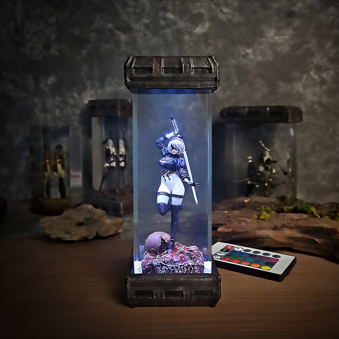 Ni.er 2B Au.tom.ata Epoxy Resin Lamp Night Light Unique Her Him Mom Dad ...