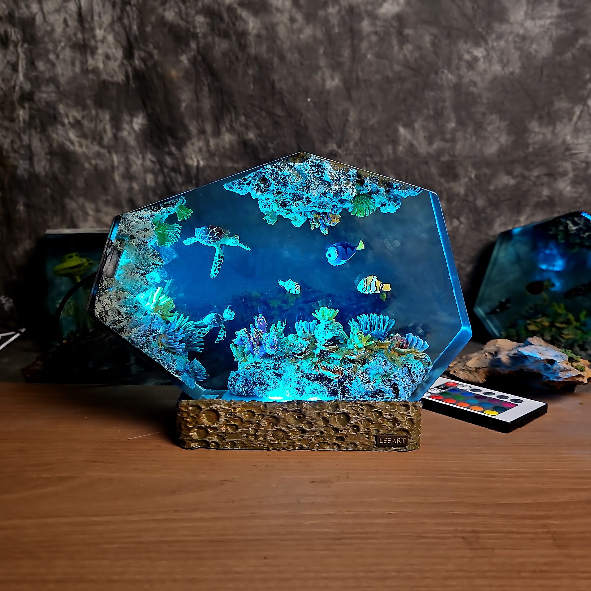OCEAN Nemo Lamp, Epoxy Resin Ocean Lamp, Ocean World Night Light ...