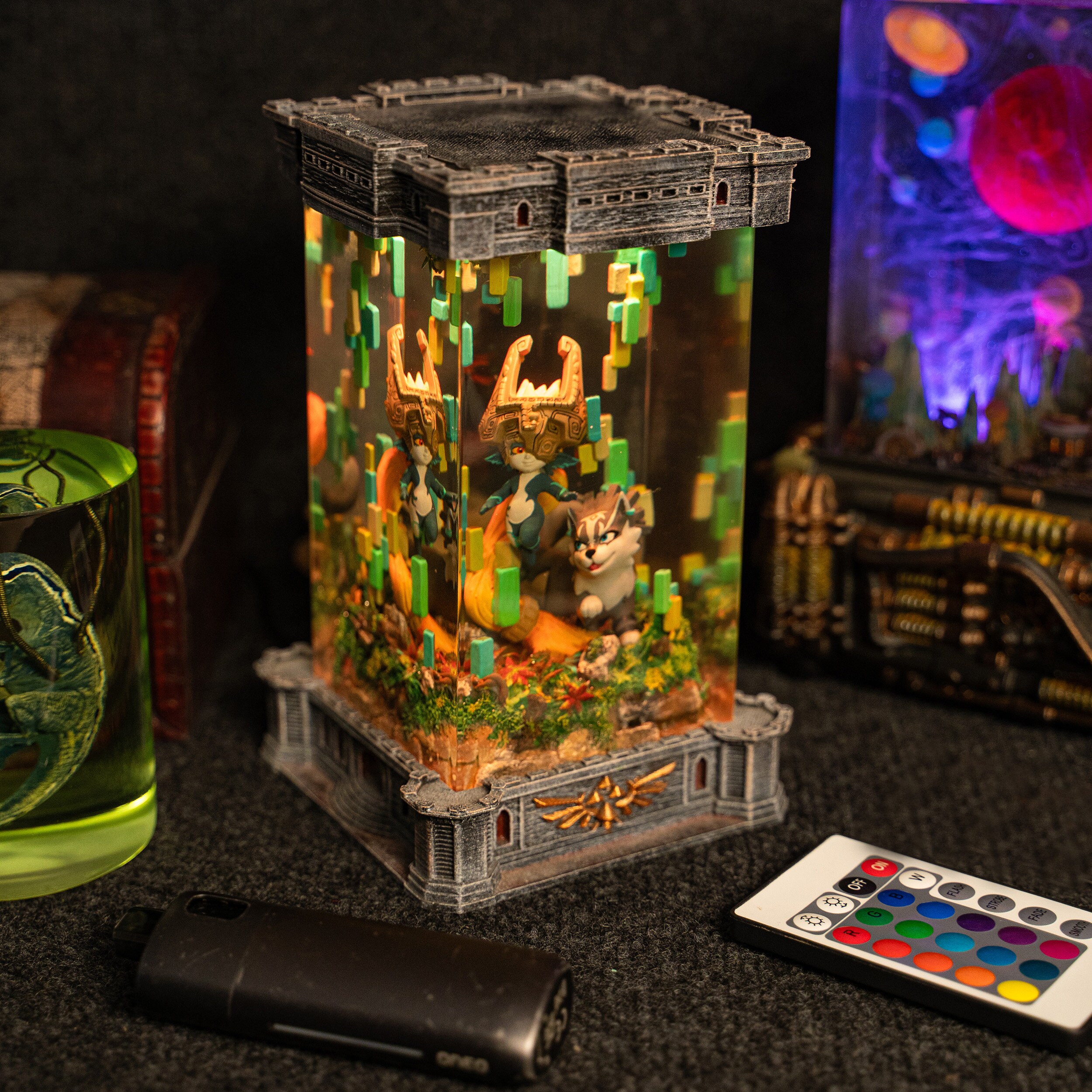 Midna Resin Lamp, Handmade Zelda Light Gift, Unique Zelda Gift for Room ...