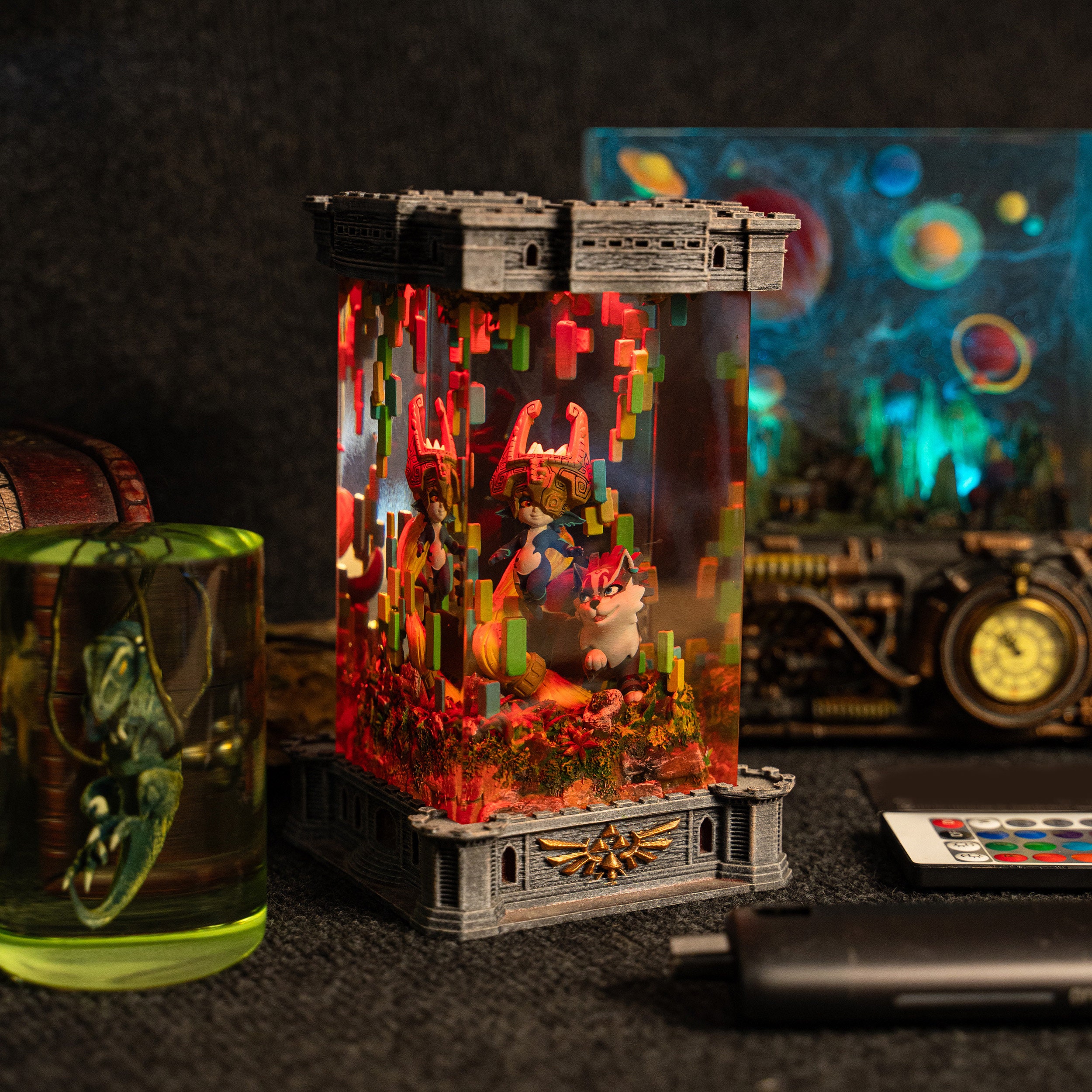 Midna Resin Lamp, Handmade Zelda Light Gift, Unique Zelda Gift for Room ...