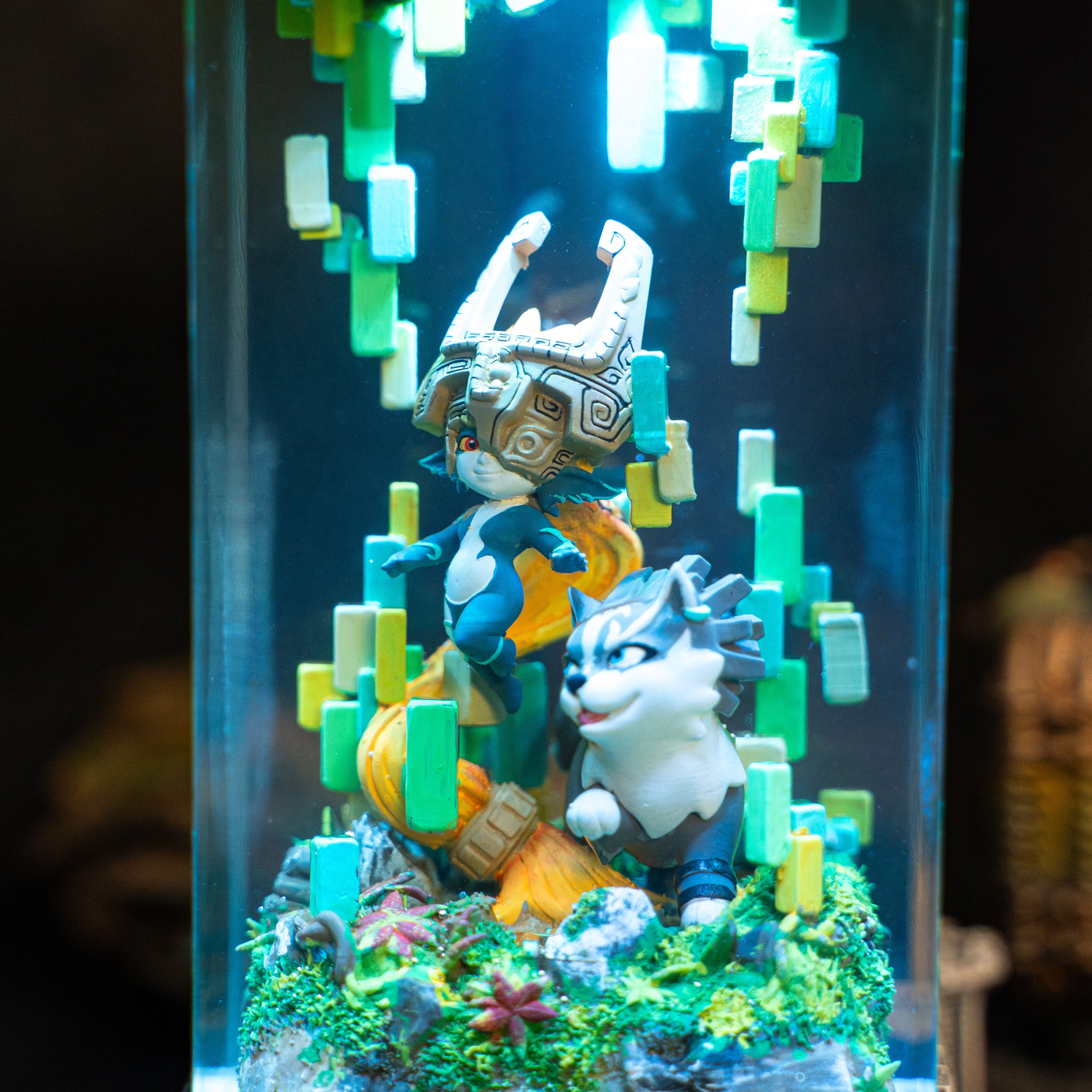 Midna Resin Lamp, Handmade Zelda Light Gift, Unique Zelda Gift for Room ...