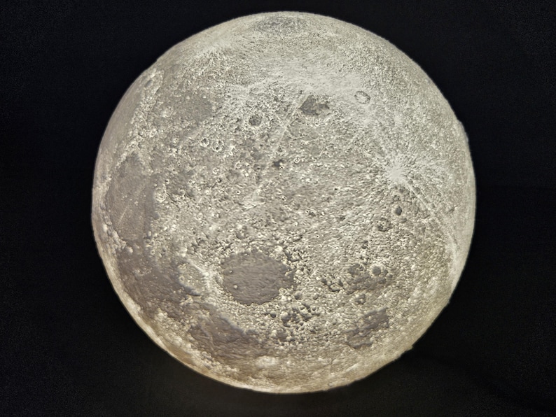Large Moon Ceiling Light Cover 11.5 Inches 292mm Globe Lithophane - Etsy