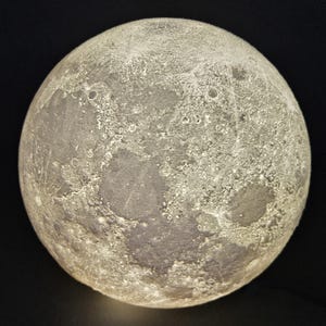 Large Moon Ceiling Light Cover 11.5 Inches (292mm) Globe Lithophane for ...