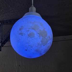 Moon Ceiling Light Cover 8 Inches (200mm) Globe Lithophane - Etsy