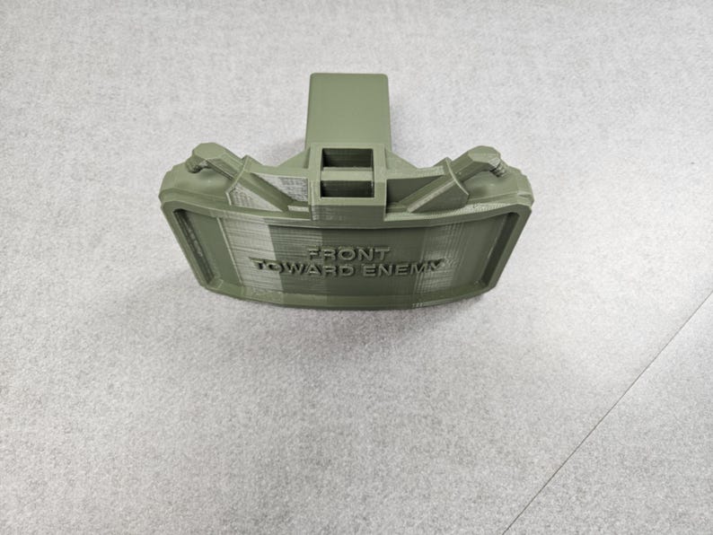 Hitch Cover military Claymore Mine in Gloss Army Green Width 7.185 ...