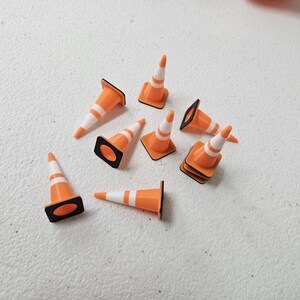 Mini Traffic Safety Cones (12 Pack) 1/16th Scale - Etsy