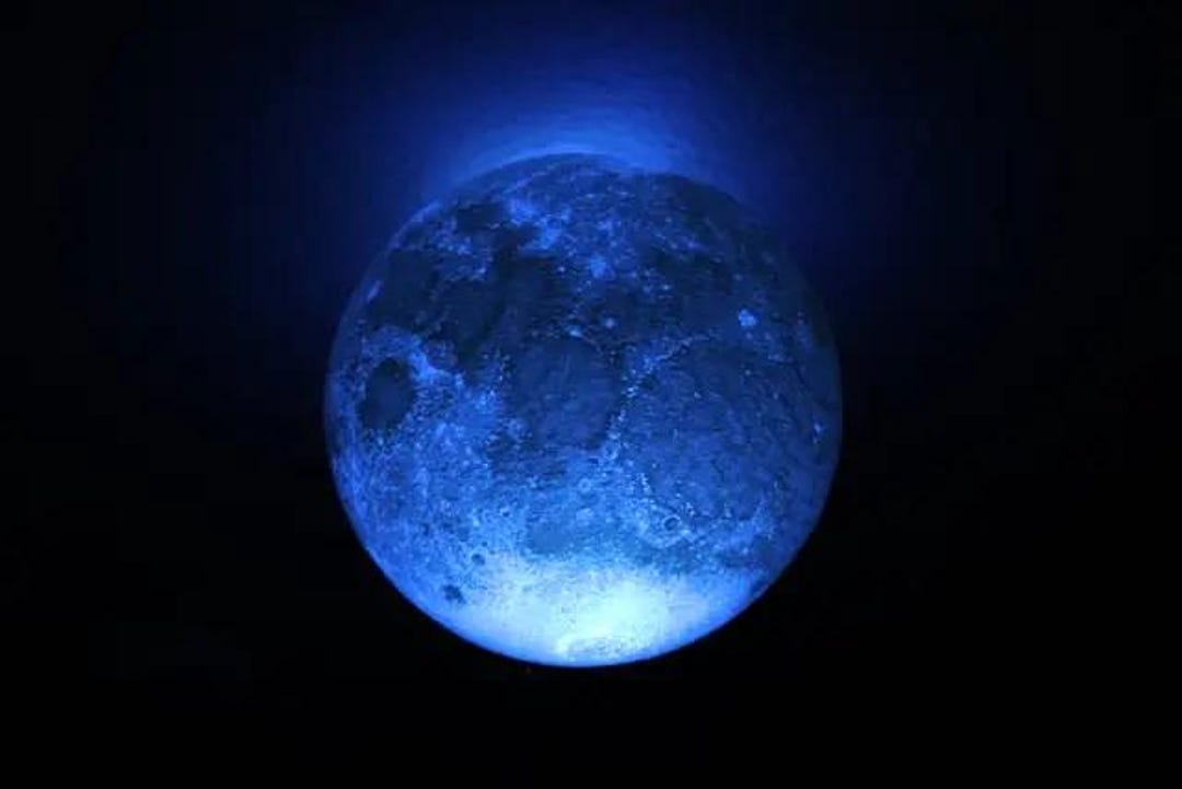 Moon Ceiling Light Cover 8 Inches (200mm) Globe Lithophane - Etsy