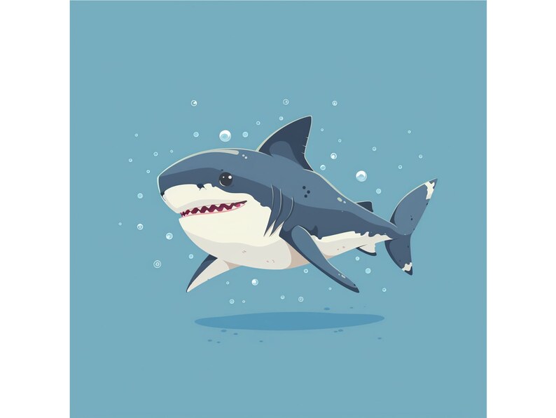 Watercolor Cute Shark Clipart, Shark PNG, Watercolor Sharks - Etsy