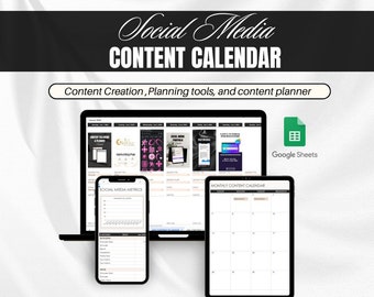 2023 Social Media Content Calendar Template Google Sheets Template ...