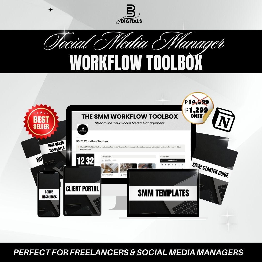 SMM Workflow Toolbox , 40 Digital Products, Smm Templates, Client ...