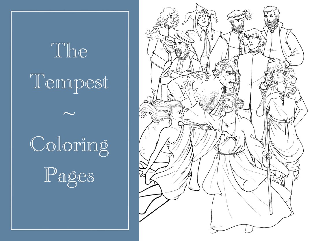 DIY Color-your-own Shakespeare Characters - the Tempest (DIGITAL ...
