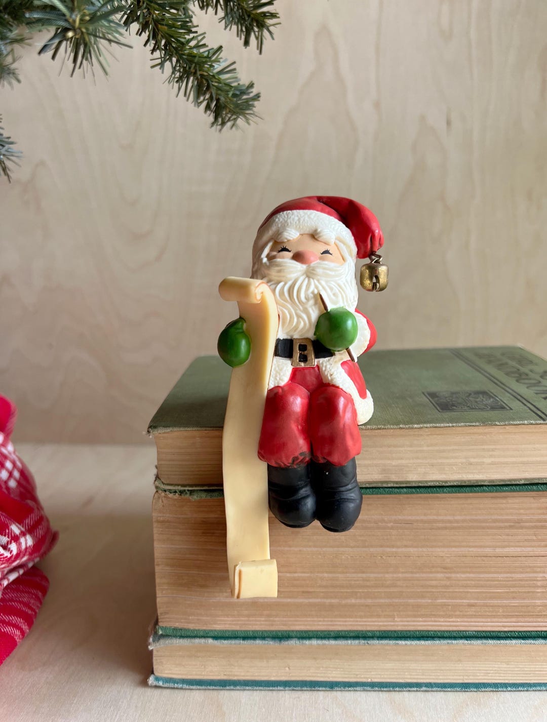 FREE SHIPPING Vintage 1984 Hallmark Santa Stocking Hanger 1 of 2 - Etsy