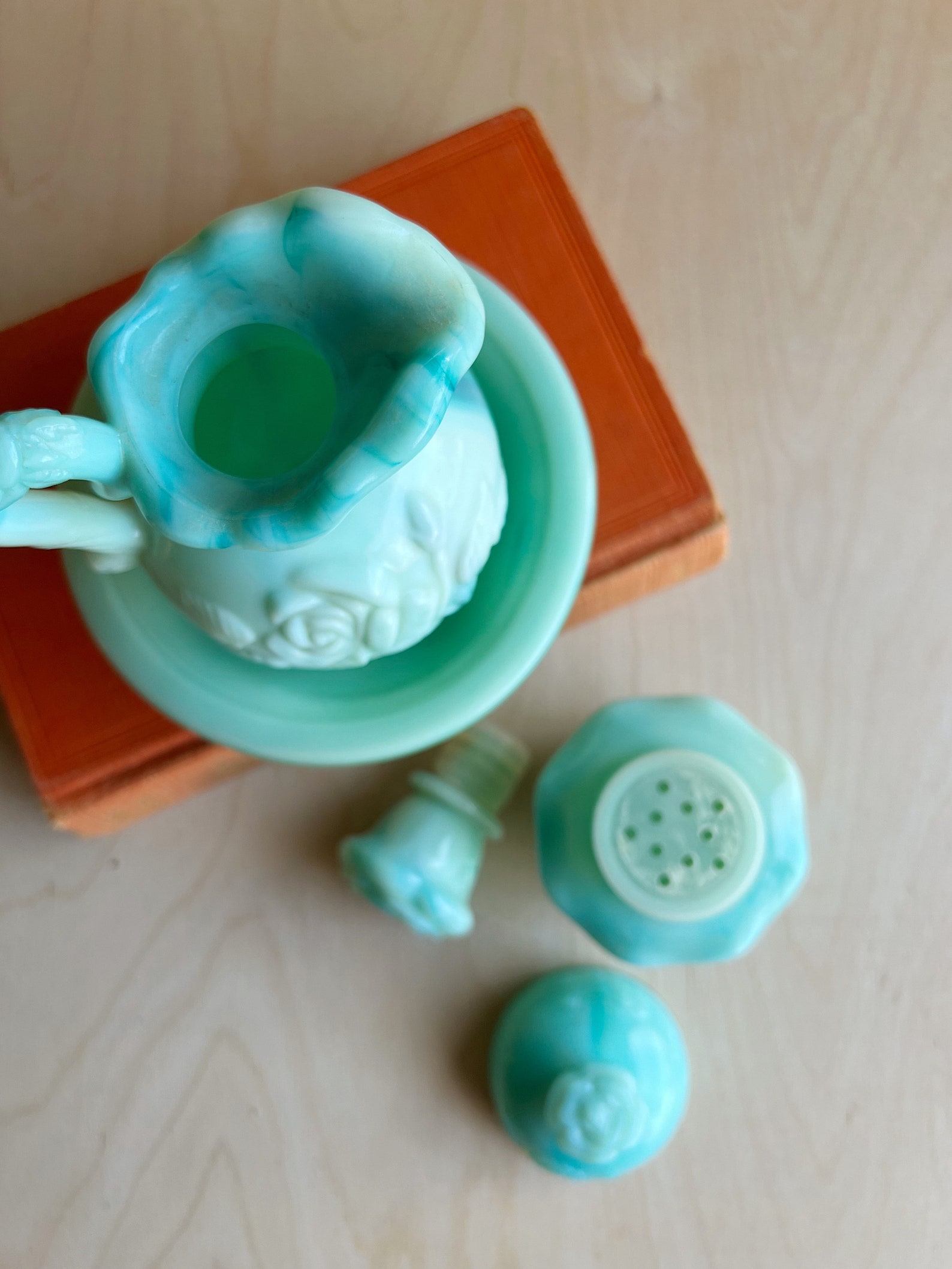 FREE SHIPPING Vintage Avon Turquoise Field Flowers 3 Piece Bath Set - Etsy