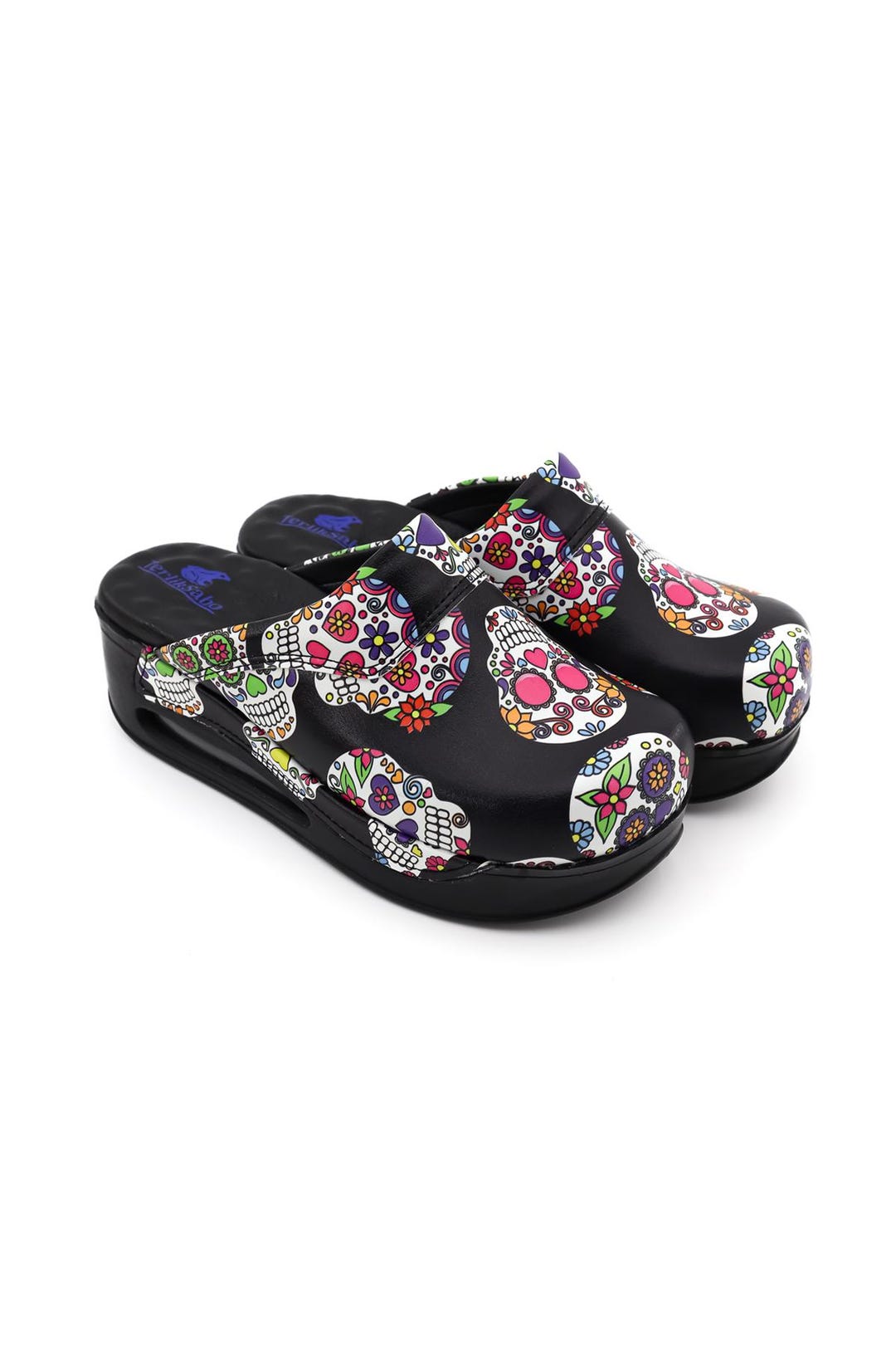 Colorful Skull Pattern Super Comfy Women's Clogs - Etsy