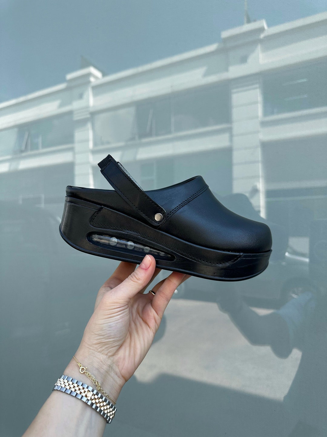 Black Colored Sling Back Women's Clogs - Etsy