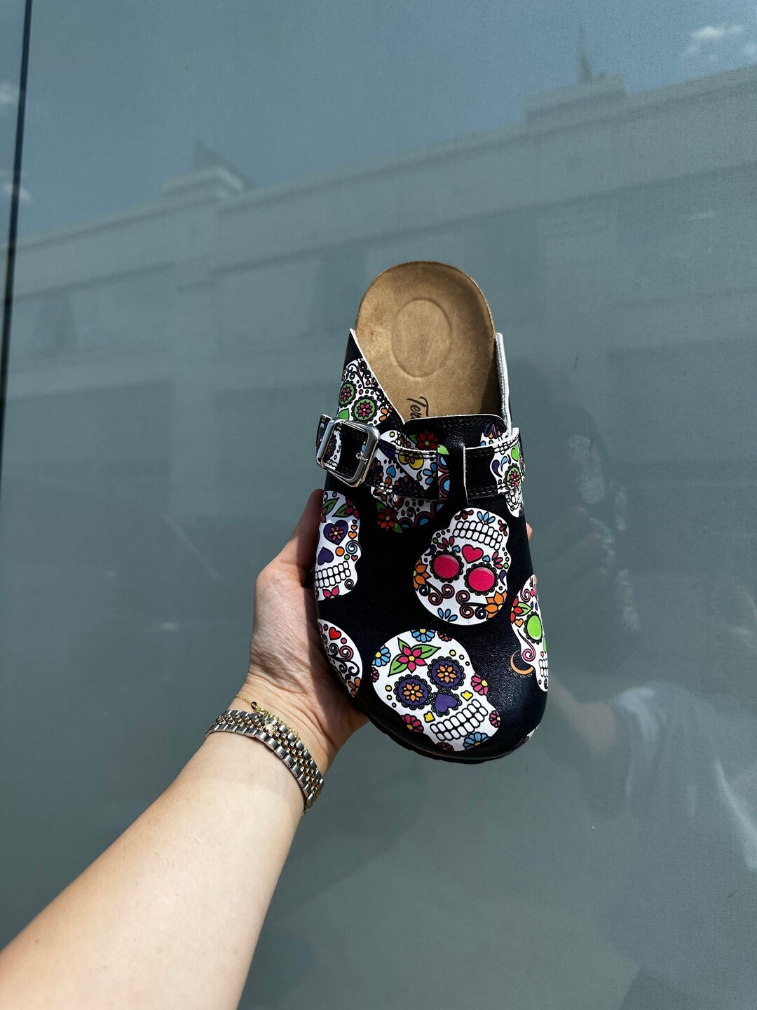 Colorful Skull Design Women's Super Comfy Clogs Shoes - Etsy