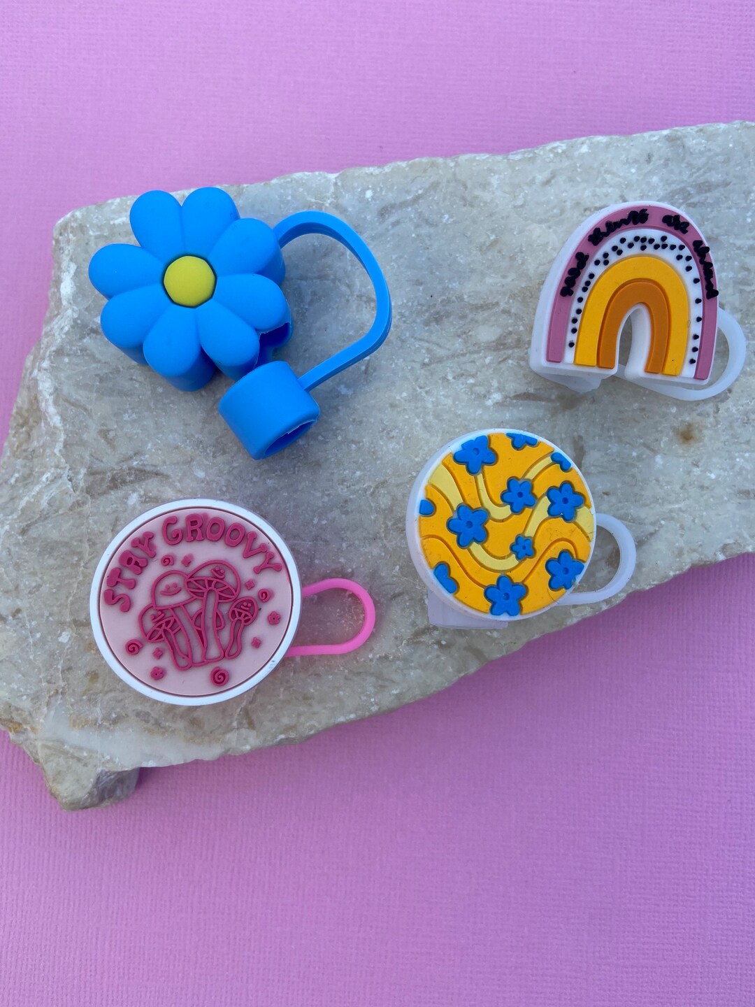 Groovy Straw Toppers, Straw Lid, Animal Straw Topper, Groovy Toppers ...