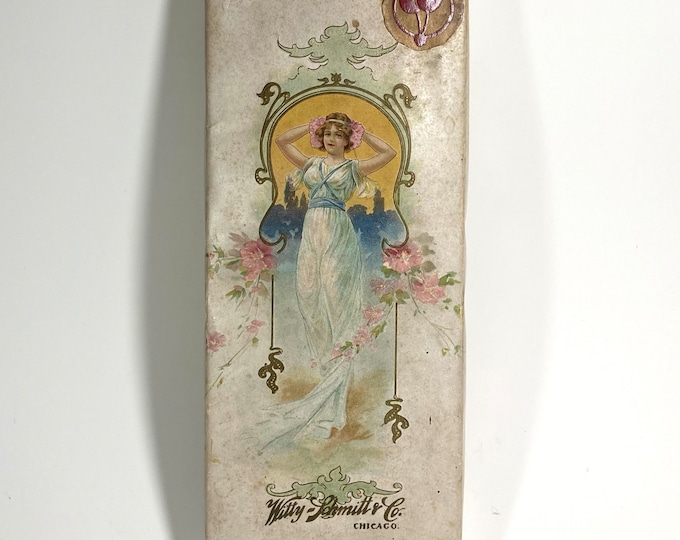 Vintage Candy Box With Art Nouveau Woman on the Lid, Witty Schmitt and ...