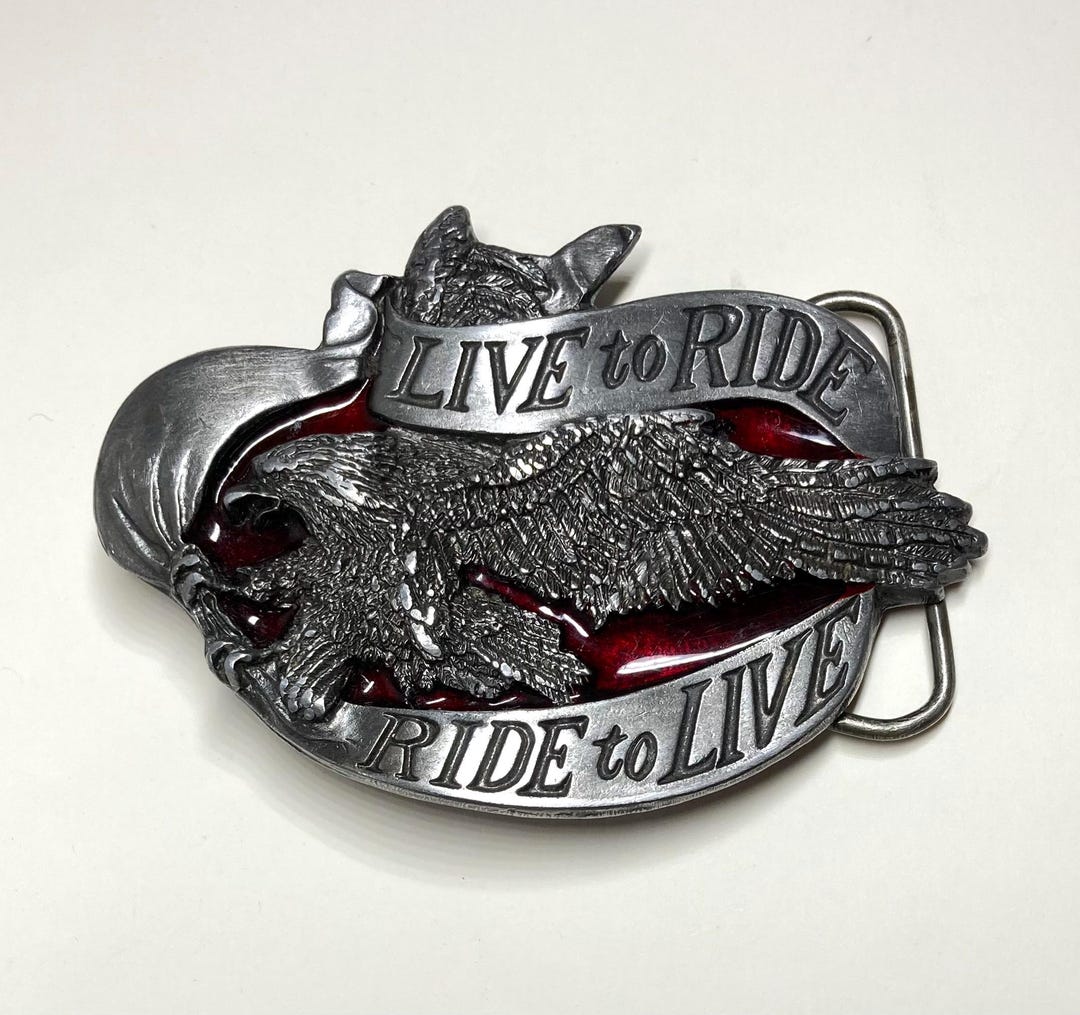 Vintage Belt Buckle With an Eagle, Bergamot Brass Works Belt Buckle ...