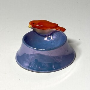 Two Vintage Noritake Orange Bird Salt Cellars in Blue Luster - Etsy