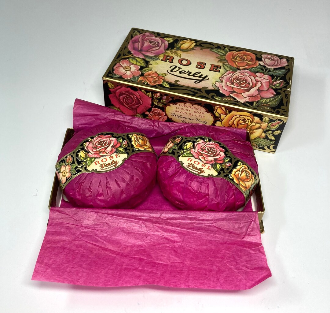 Vintage Box of Rose Verly Soap Made in Germany - Etsy