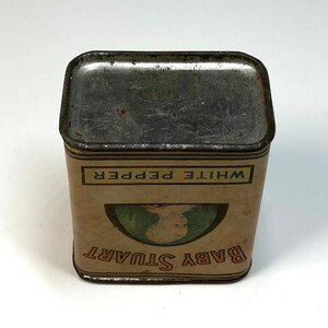 Vintage Baby Stuart Spice Tin, Baby Stuart White Pepper Tin, Vintage ...