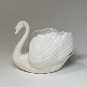 Pair of Goebel Swan Candle Stick Holders, Vintage Goebel Swans, White ...