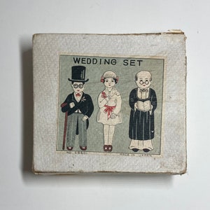 Vintage Bisque Porcelain Wedding Penny Dolls in Original Box, Bisque ...