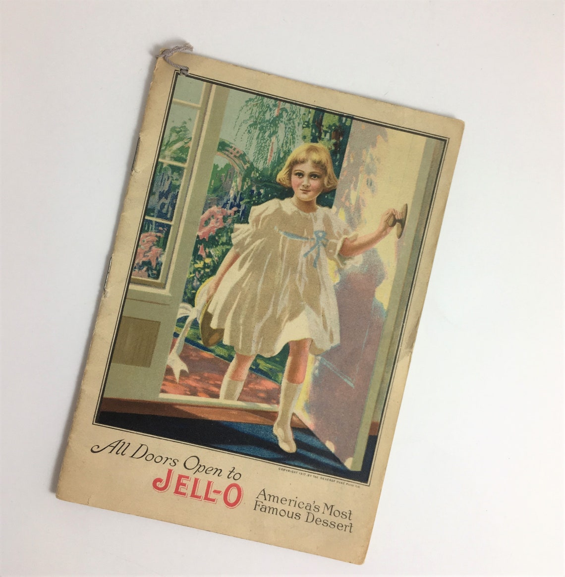 Vintage Jell-o Cookbook With Jell-o Girl Titled All Doors | Etsy