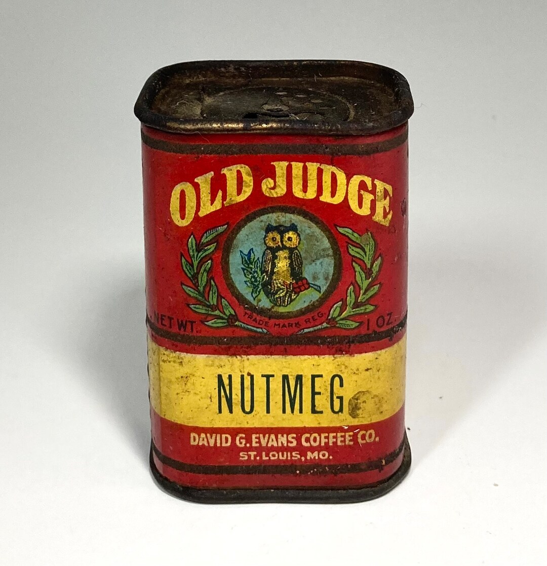 Vintage Old Judge Spice Tin, Old Judge Nutmeg Tin, Nutmeg Spice Tin - Etsy