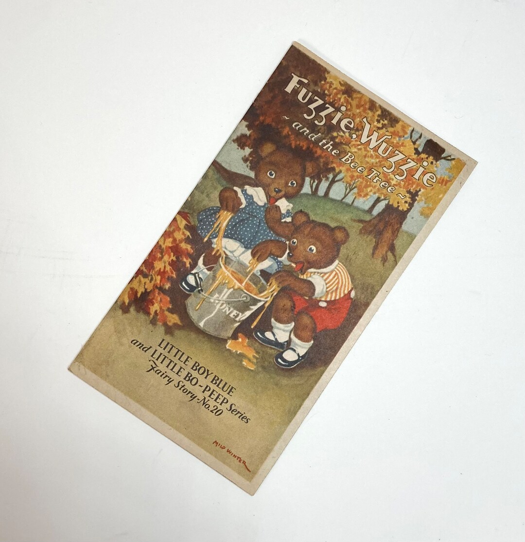 Vintage 'fuzzie Wuzzie' Advertising Pamphlet: Little Boy Blue Series - Etsy