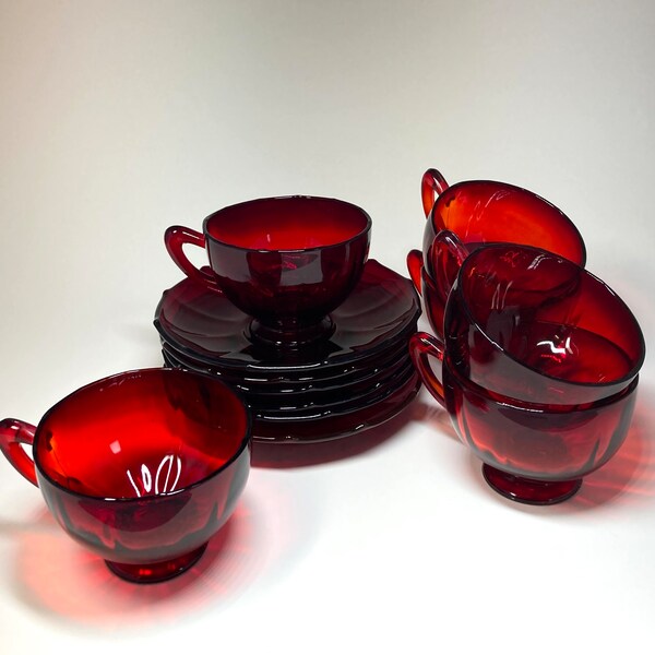 Pigeon Blood Glass - Etsy