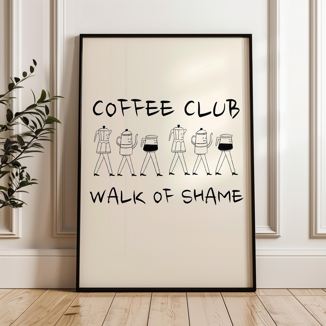 Printable Kitchen Wall Art, Modern Coffee Poster, Digital Download ...