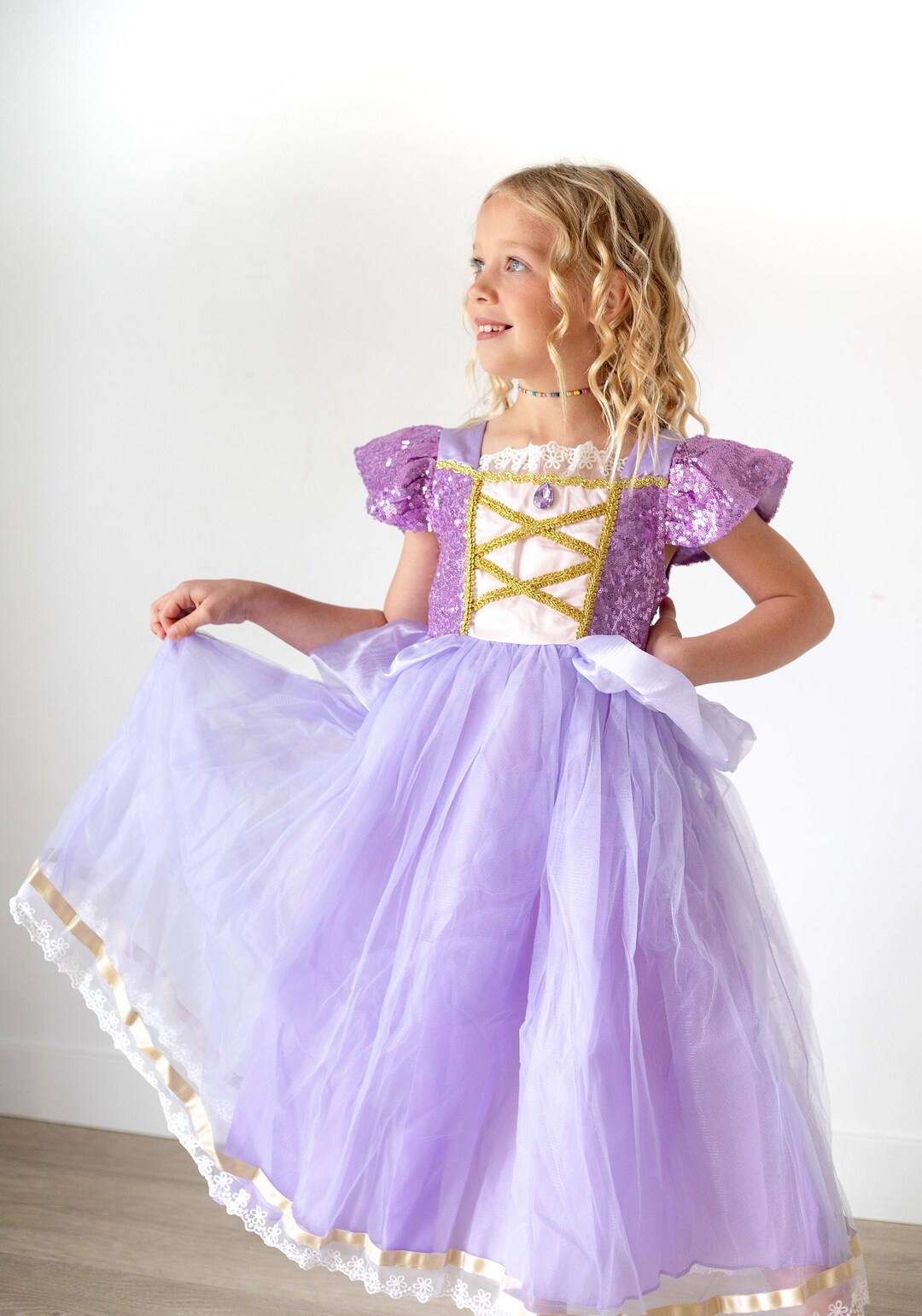 Rapunzel Inspired Princess Dress Up, Purple Princess Dress Up, Rapunzel ...