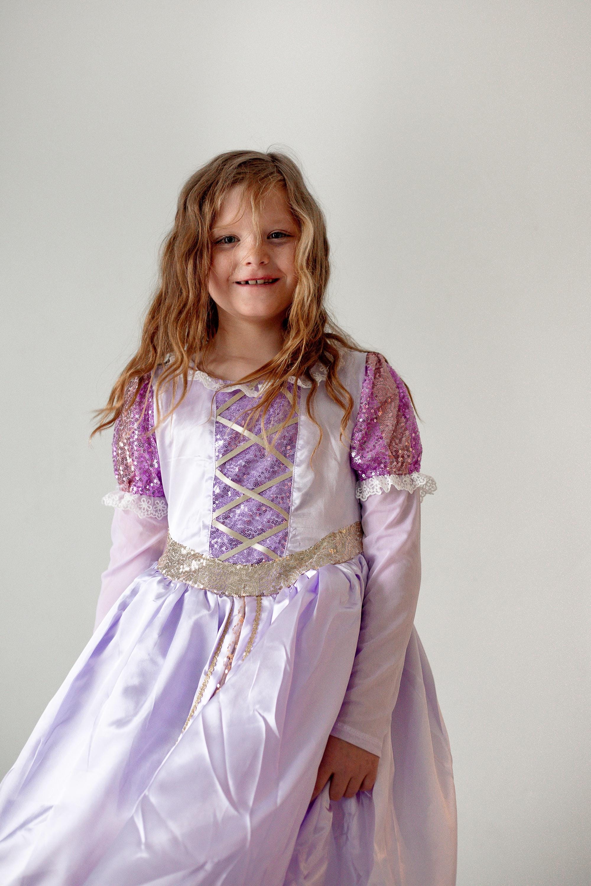 Rapunzel Inspired Princess Dress, Purple and Pink Princess Dress Up ...