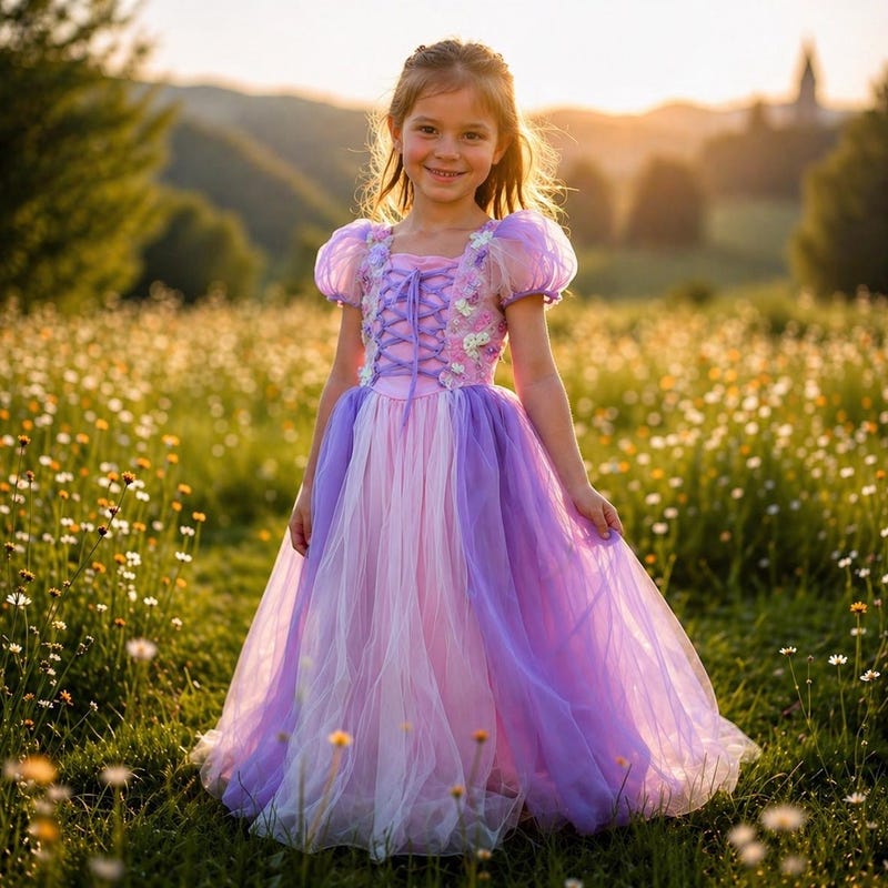 Rapunzel Dress - Etsy