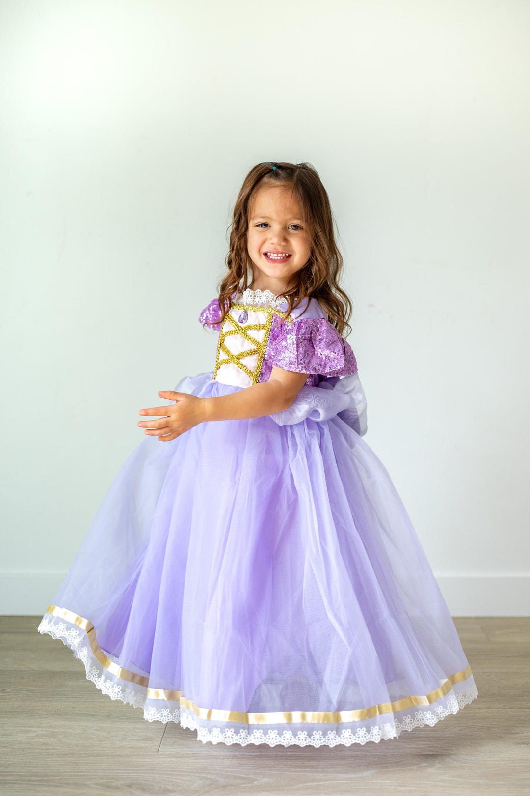 Rapunzel Inspired Princess Dress Up, Purple Princess Dress Up, Rapunzel ...